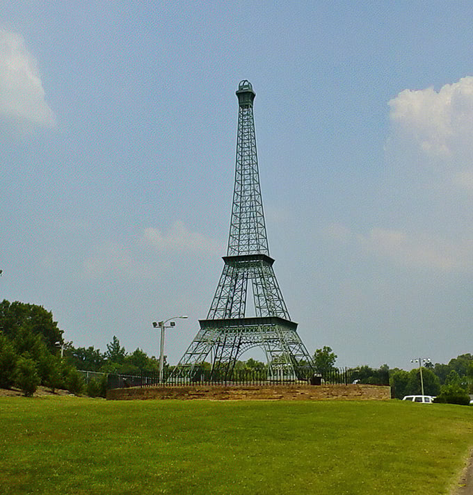 Small-town Eiffel Tower proves you don't need to cross oceans for European charm and character.