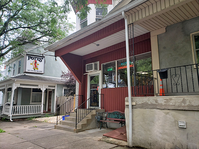 The red awning and neighborhood vibe make Potts' feel like visiting a friend who happens to make the best hot dogs in eastern Pennsylvania.