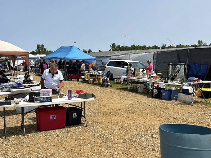 Tables loaded with treasures and wide pathways for browsing&mdash;Reits Flea Market knows how to create the perfect treasure hunting experience.
