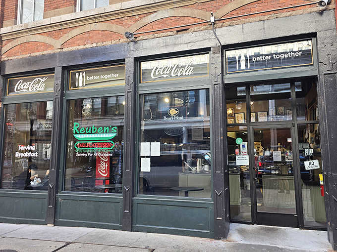 Vintage Coca-Cola signs and "better together" philosophy&mdash;Reuben's Deli knows great sandwiches are about perfect partnerships.