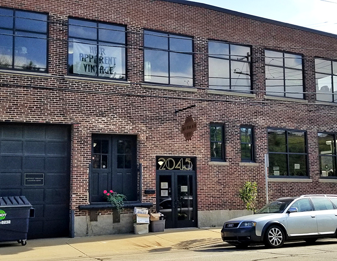 Urban vintage paradise with a number that says it all: 2045. Step into the future by shopping in the past.