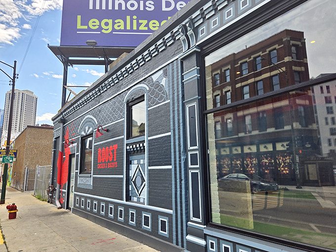 Roost's striking mural tells you everything: this isn't your grandmother's chicken joint, thankfully.