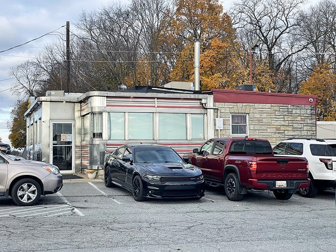 Classic diner architecture meets modern comfort - the best of both worlds on one delicious plate.