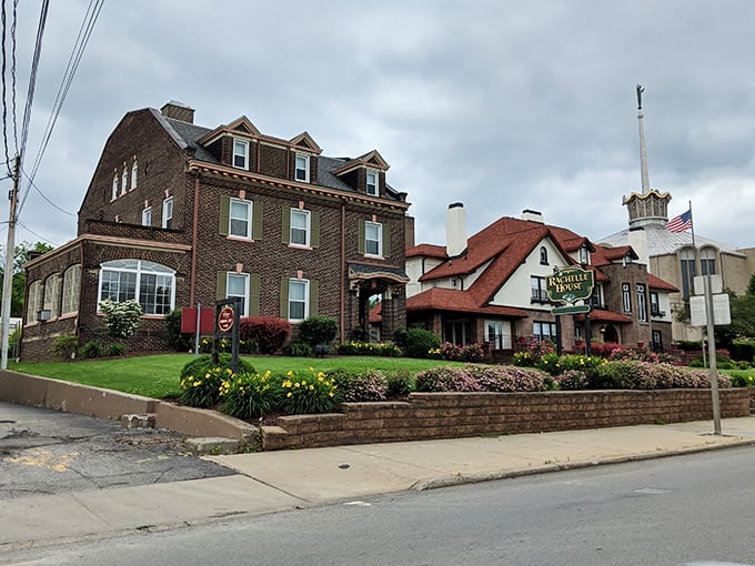 This stately mansion represents Sharon's golden age, when industrial prosperity built homes that were truly castles.