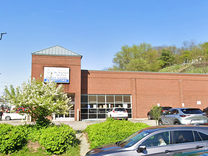 Traditional architecture meets modern thrift shopping, creating a neighborhood gem that serves everyone with dignity.