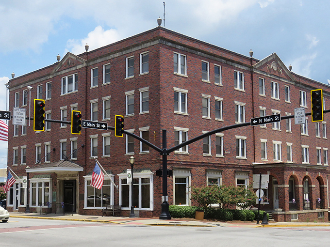 Historic brick buildings with distinctive architectural details create a timeless downtown where shopping and dining won't empty your wallet.