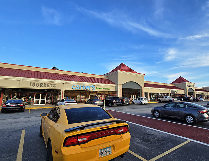 That yellow Charger proves even muscle car owners appreciate a good bargain - horsepower and savings make perfect driving companions.