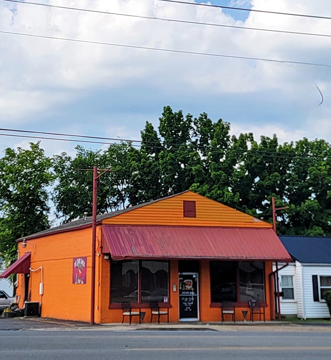 Simple storefront, big promises on those window signs – all-you-can-eat dreams really do come true here.