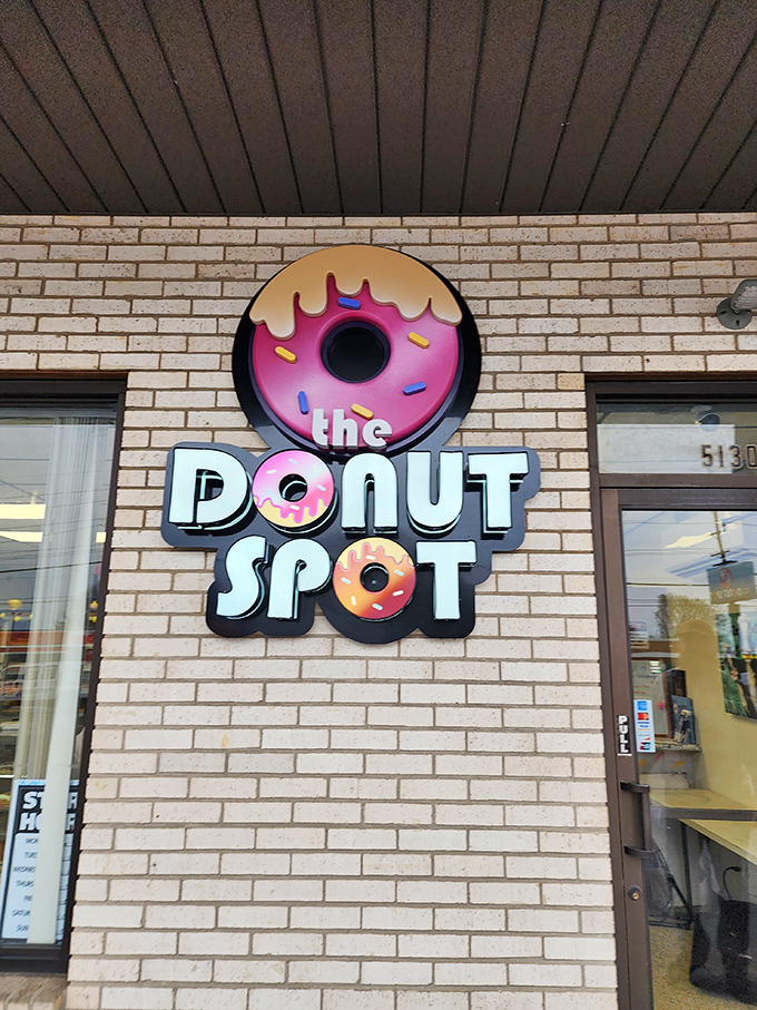 The playful donut graphics tell you everything - this spot takes fun seriously and donuts even more seriously.