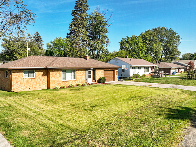 Brick homes with character line quiet streets where neighbors still wave from their porches.