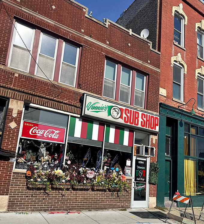 Those blooming window boxes frame sandwiches that are equally fresh and colorful inside.