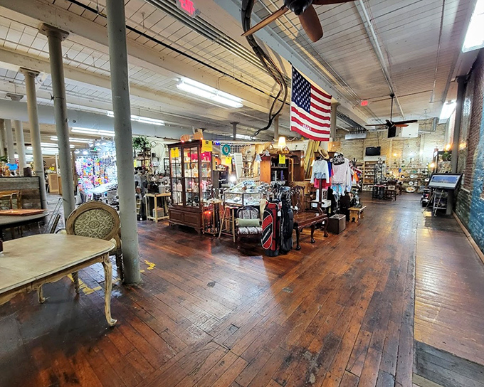 These organized aisles make browsing feel like a leisurely stroll through a well-curated museum of American memories.