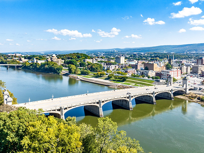 River views and mountain backdrops create scenery that costs nothing but delivers everything.