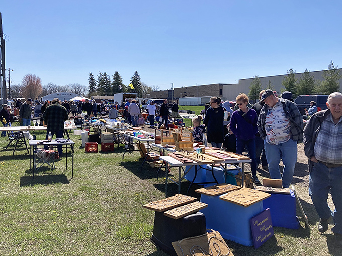 Organized chaos spreads across the grounds where every table holds the promise of hidden gems.