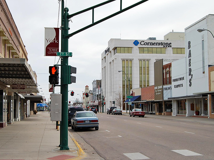 The corner of 7th Street in York offers a glimpse of small-town Nebraska living where your Social Security check might actually cover your expenses.