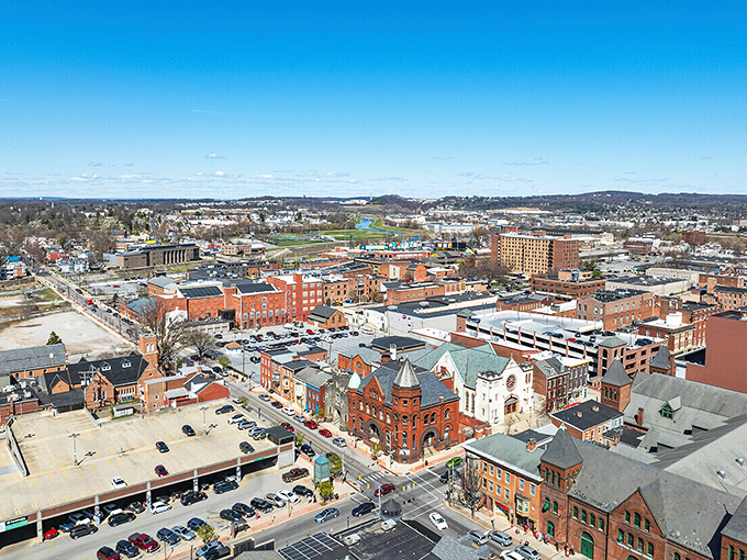 York's cityscape spreads out beneath blue skies, offering panoramic views and panoramic savings for savvy residents.