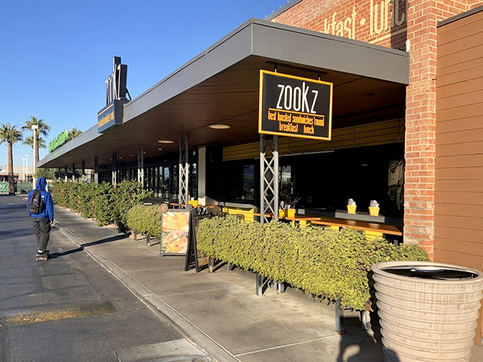 Contemporary design with a sunny disposition - this place looks as cheerful as their unique sandwiches.