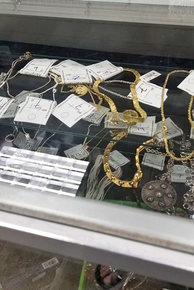 The jewelry counter gleams with potential &ndash; gold-toned treasures and silver-hued finds tagged and ready for their second act.