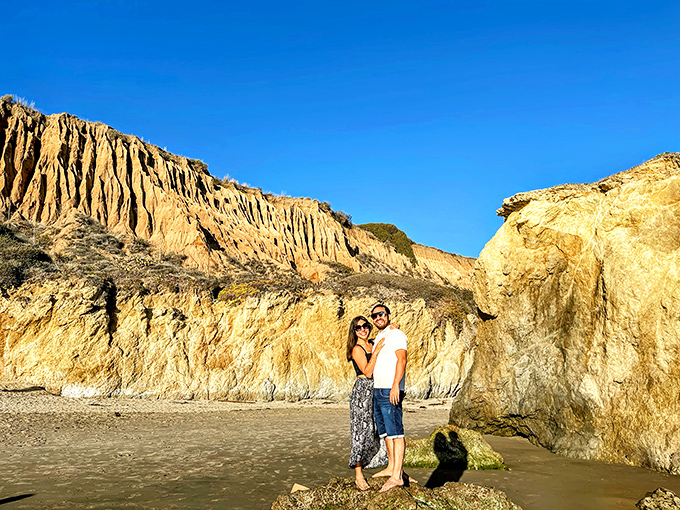 Golden hour transforms ordinary moments into magic. El Matador's dramatic backdrop turns casual beach visits into memories that last a lifetime.