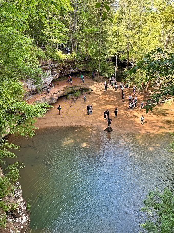 Nature's amphitheater draws its daily crowd. The show? A timeless performance of light, water, and stone that never gets old.