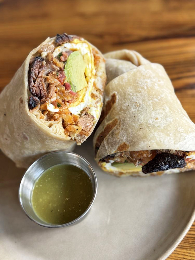 Breakfast meets barbecue in this burrito masterpiece &ndash; proof that smoked meat belongs in every meal of the day, including those before noon.