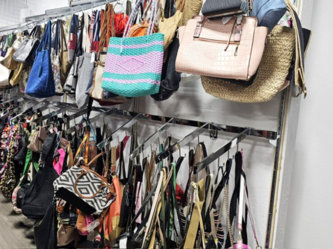 Handbag heaven! From beach totes to structured purses, each one waiting to tell a new story with its second owner.