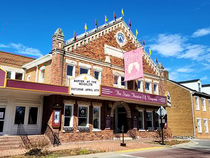 The Barter Theatre's marquee glows with promise, a cultural beacon that's been lighting up Southwest Virginia since the Great Depression.