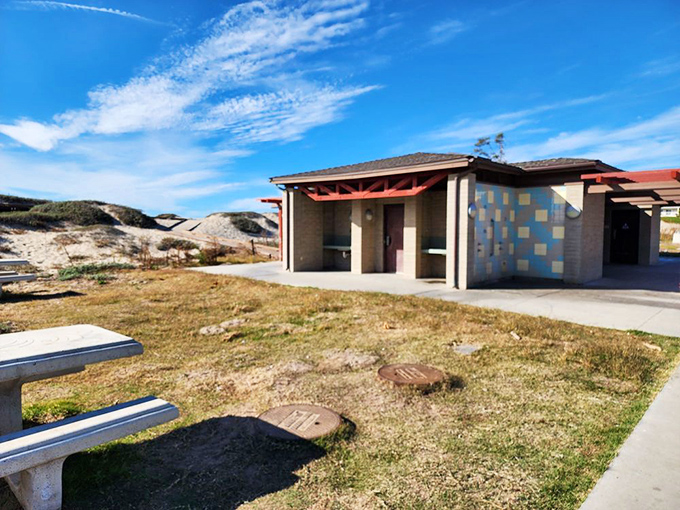 Clean facilities that actually make you grateful for modern conveniences during beach adventures.