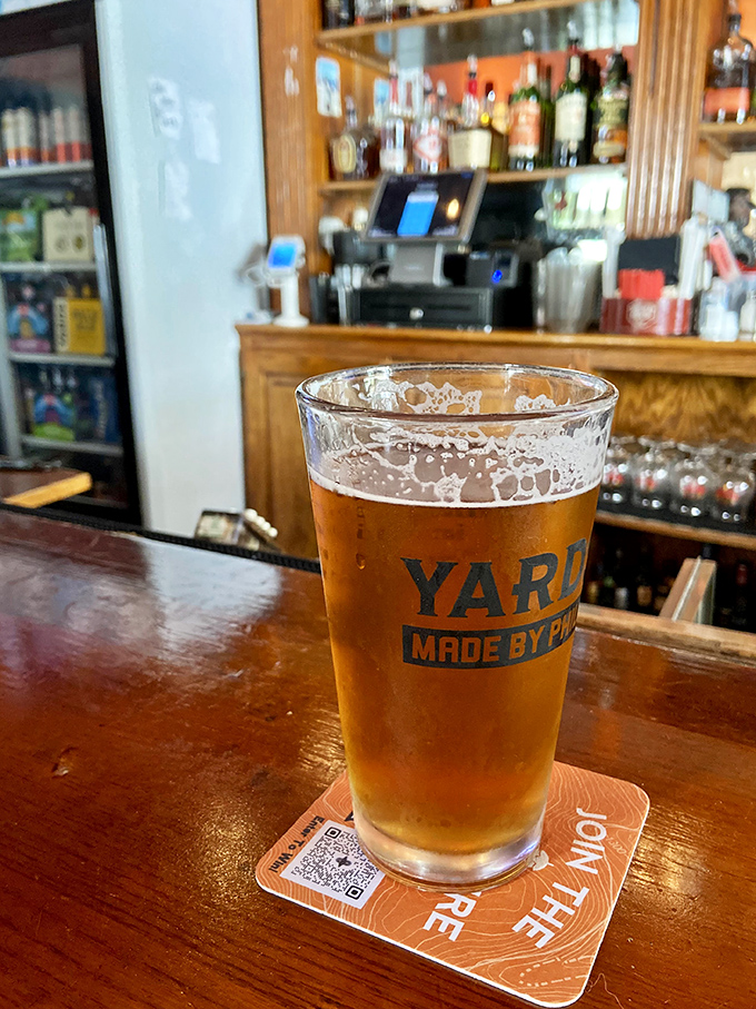 A perfectly poured Yards beer catches the light like liquid amber &ndash; Philadelphia in a glass, waiting to complement those famous shrimp.