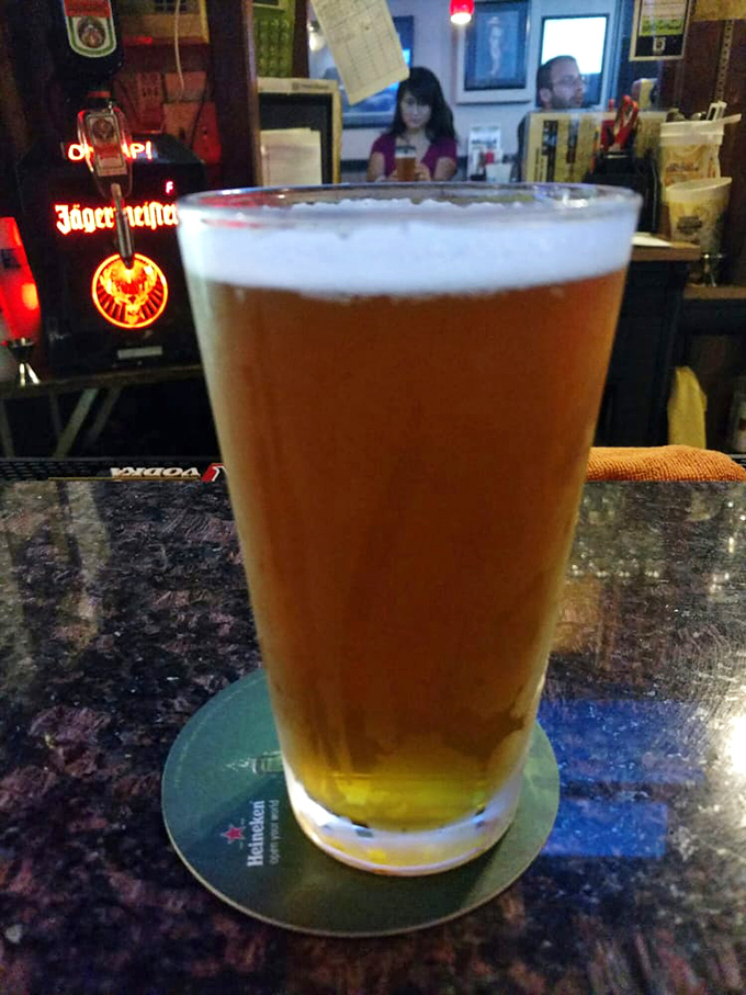 A cold one waiting to wash down that sandwich masterpiece. In Pennsylvania, the proper beer-to-cheesesteak ratio is as important as the meat-to-cheese.