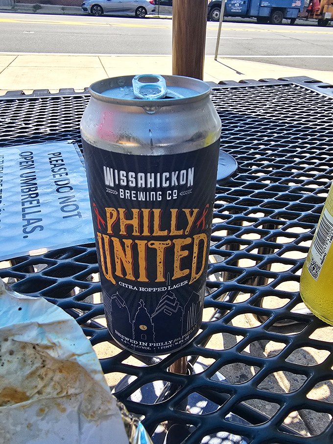 Nothing says "authentic Philly experience" like washing down your cheesesteak with a local brew. The perfect pairing.