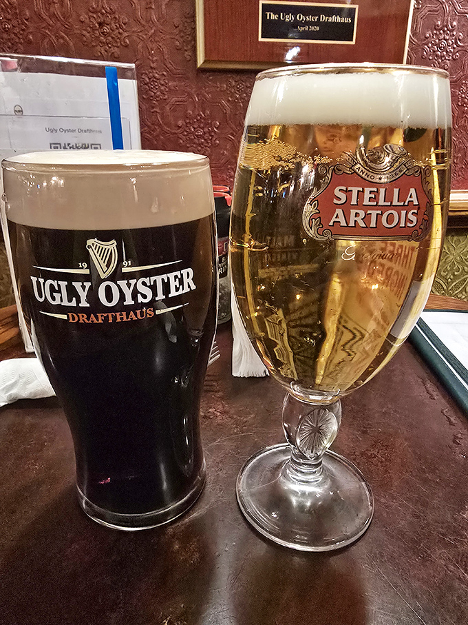 A proper Guinness beside a golden Stella&mdash;like seeing Batman and Superman together, each magnificent in their own right but even better as a team.