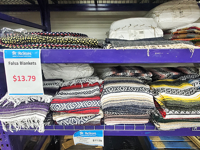 Blanket bonanza! These colorful falsa blankets aren't just cozy&mdash;they're the Southwest-chic accent your couch has been dreaming about.