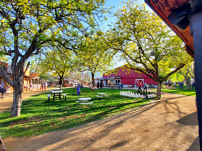 Blazin' M Ranch delivers a slice of the Old West with picnic tables under cottonwoods&mdash;nostalgia that's actually worth experiencing.