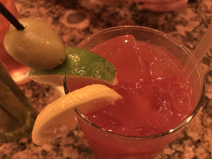 A perfectly garnished bloody mary that makes any meal feel like a celebration.