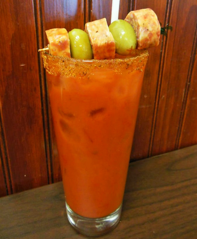 Not just a Bloody Mary&mdash;it's a meal in a glass. That skewer of garnishes is practically a second course for the ambitious bruncher.