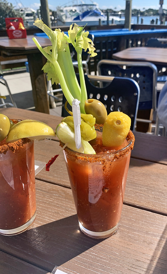 This Bloody Mary isn't just a drink&mdash;it's practically a salad on vacation. The celery stalk serves as both garnish and impromptu stirrer.