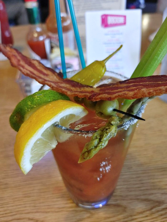 The Bloody Mary that turns breakfast into brunch without any judgment or raised eyebrows.