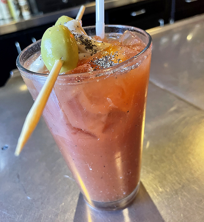 This Bloody Mary brings Sunday brunch sophistication to your seafood feast with perfectly balanced spicy refreshment.