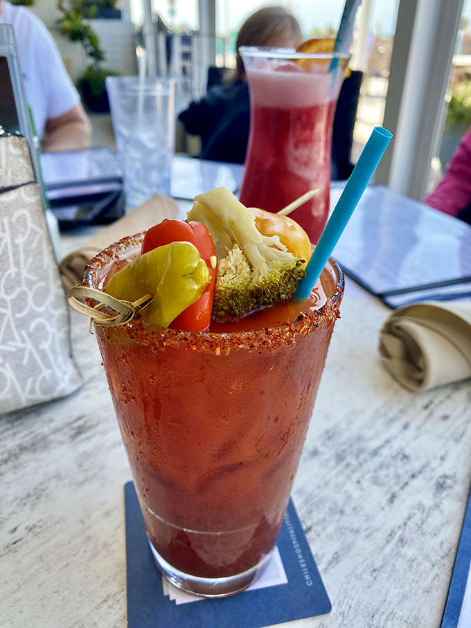 A Bloody Mary that doubles as both cocktail and appetizer &ndash; garden-fresh garnishes make this liquid brunch worth the trip alone.