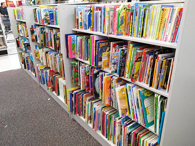 The children's book section &ndash; where literary adventures cost less than a fancy coffee and last infinitely longer.