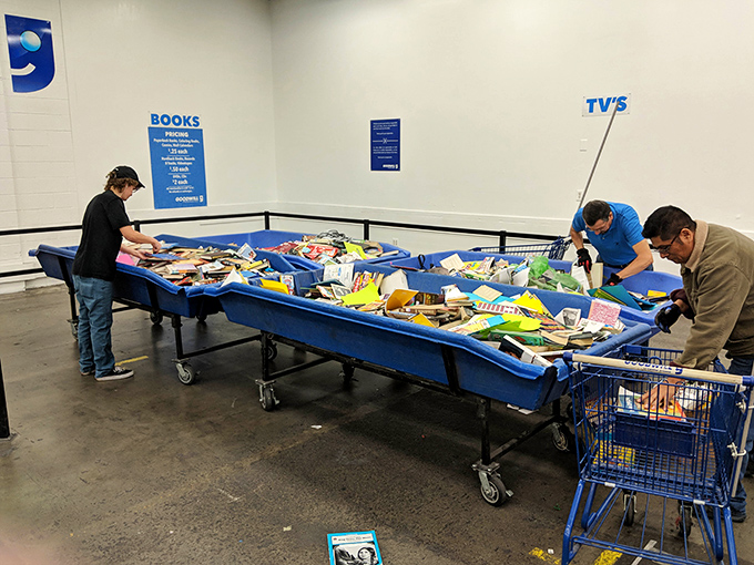 Literary treasures await at a quarter per adventure. Where else can you build an entire library for less than the cost of one new hardcover?