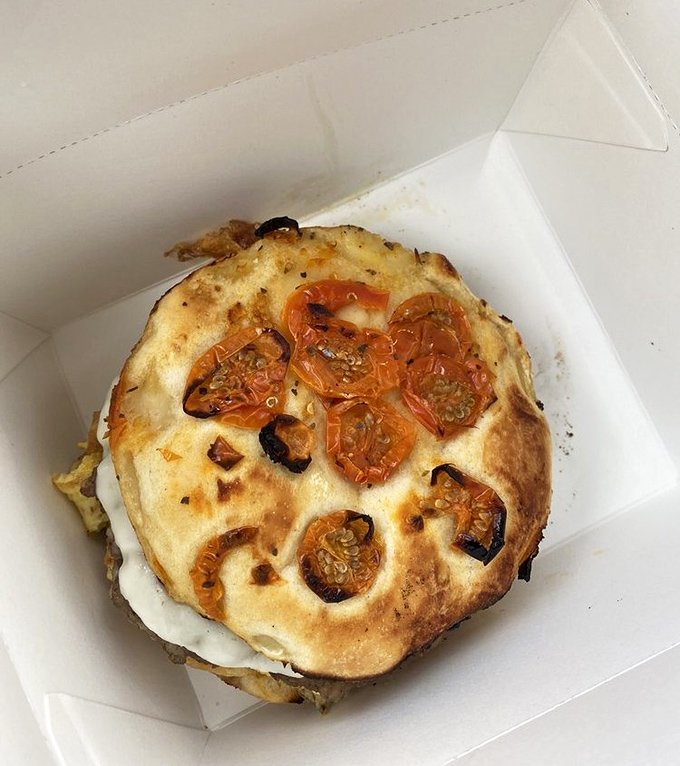 A breakfast sandwich that makes getting up early feel like winning the morning lottery.