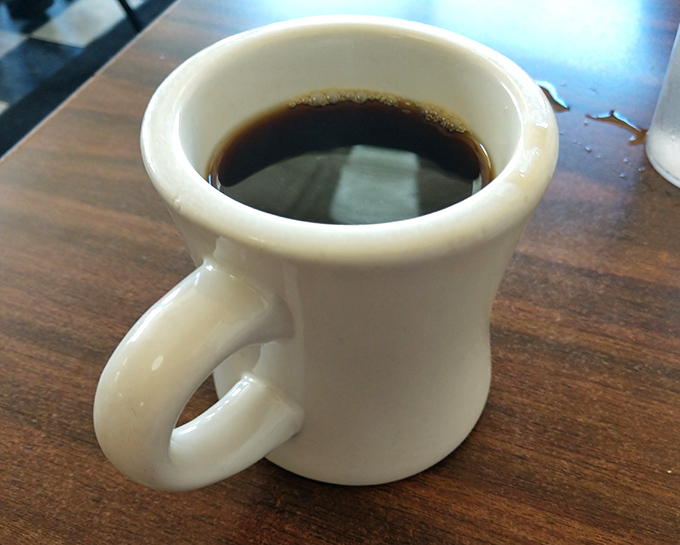 The humble white diner mug &ndash; holding what might be the most important relationship in your morning: you and bottomless coffee.