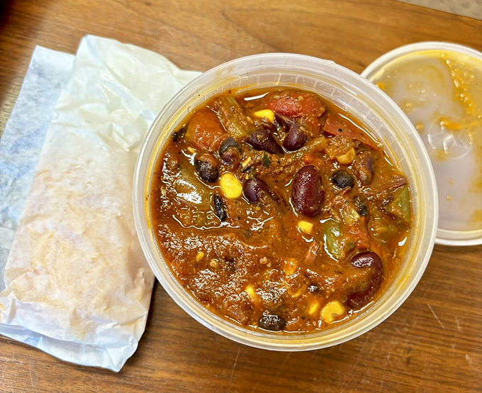 This hearty chili is what would happen if a Texas campfire and Pennsylvania comfort food had a delicious baby. The kind of dish that makes you want to invent colder weather.