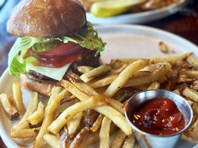 The burger that launched a thousand cravings, with hand-cut fries that make you wonder why you'd ever settle for frozen.