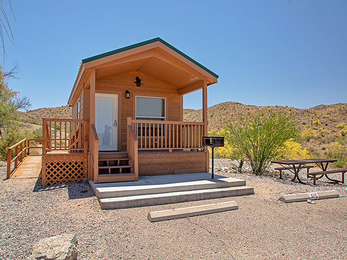 Rustic luxury in cabin form&mdash;where "roughing it" means having actual walls between you and the coyotes' midnight serenade.
