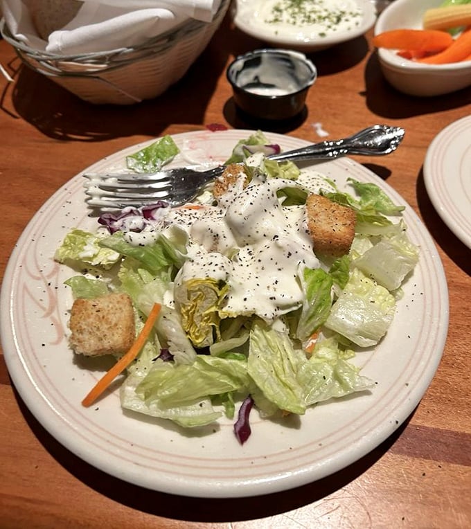 Even the Caesar salad gets the respect it deserves. A classic preparation that reminds you vegetables can be more than just a guilt-appeasing afterthought.