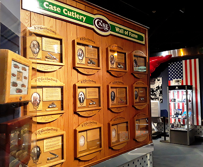 The Case Cutlery Wall of Fame honors the artisans behind the blades&mdash;craftspeople whose skills have been sharpened across generations like the knives they create.