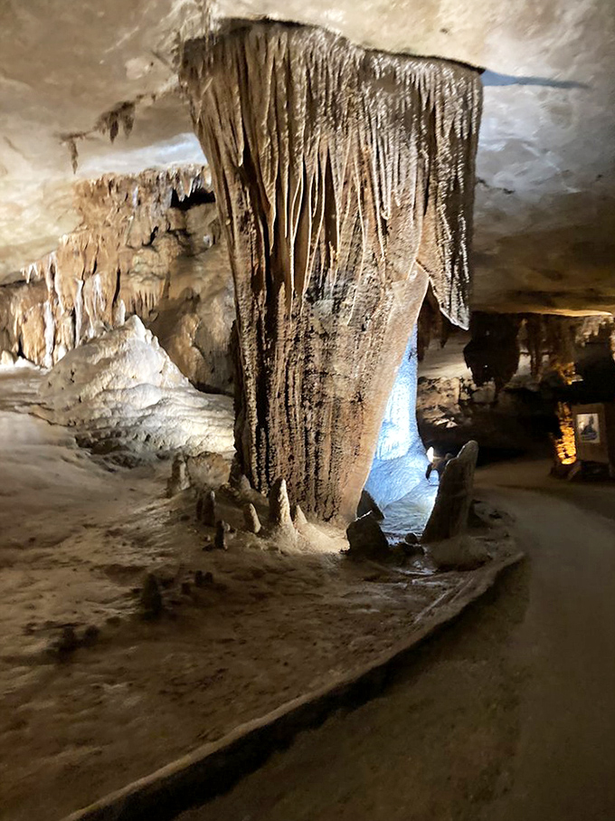 Stalactites reaching down like the fingers of time itself. They grow at roughly one cubic inch per century&mdash;talk about the ultimate slow-motion video!